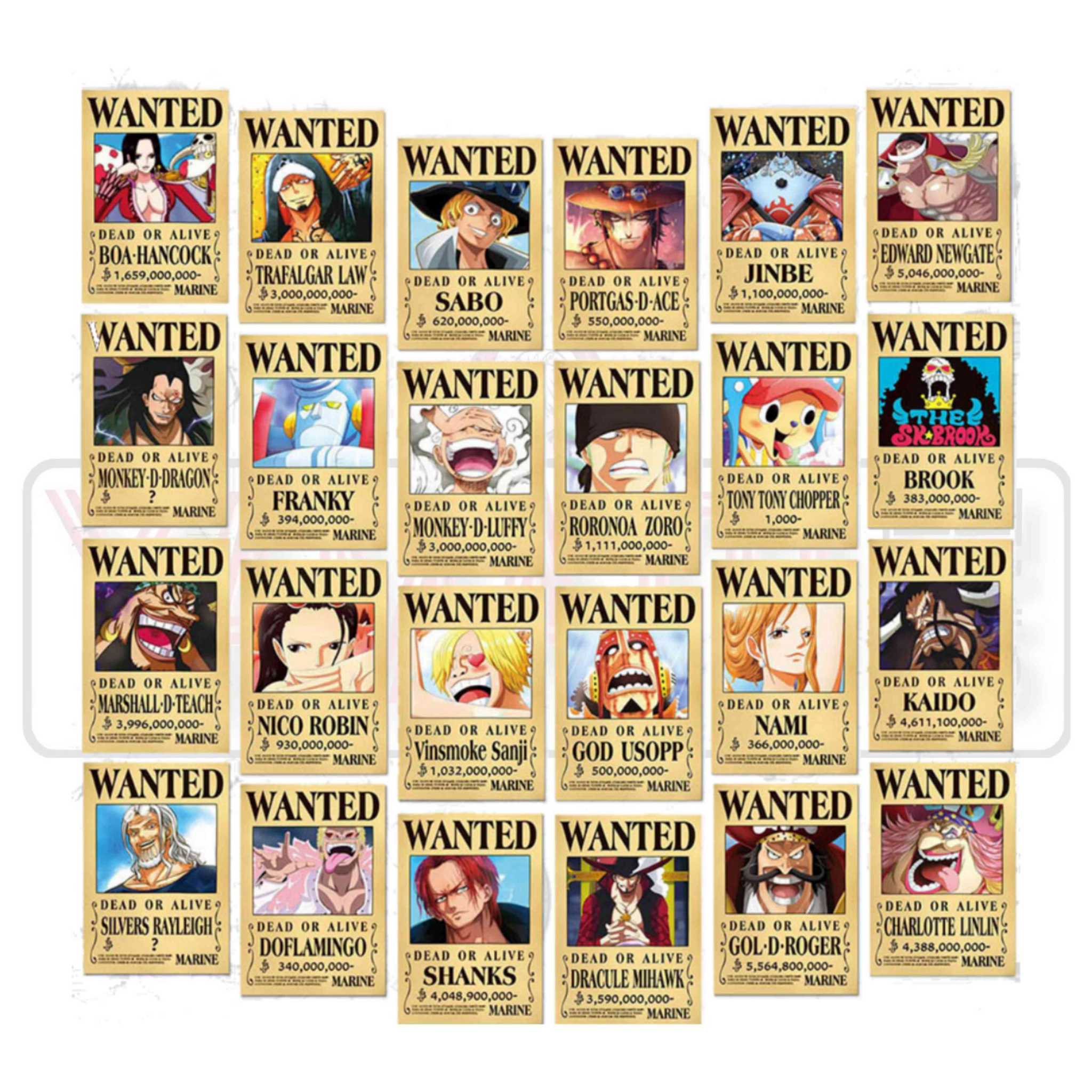 One Piece - Wanted Anime HIGH QUALITY HD Posters - Welcome To Yamato One